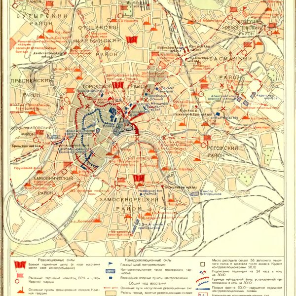 Maps, schemes of military operations of the civil war in Russia 1918